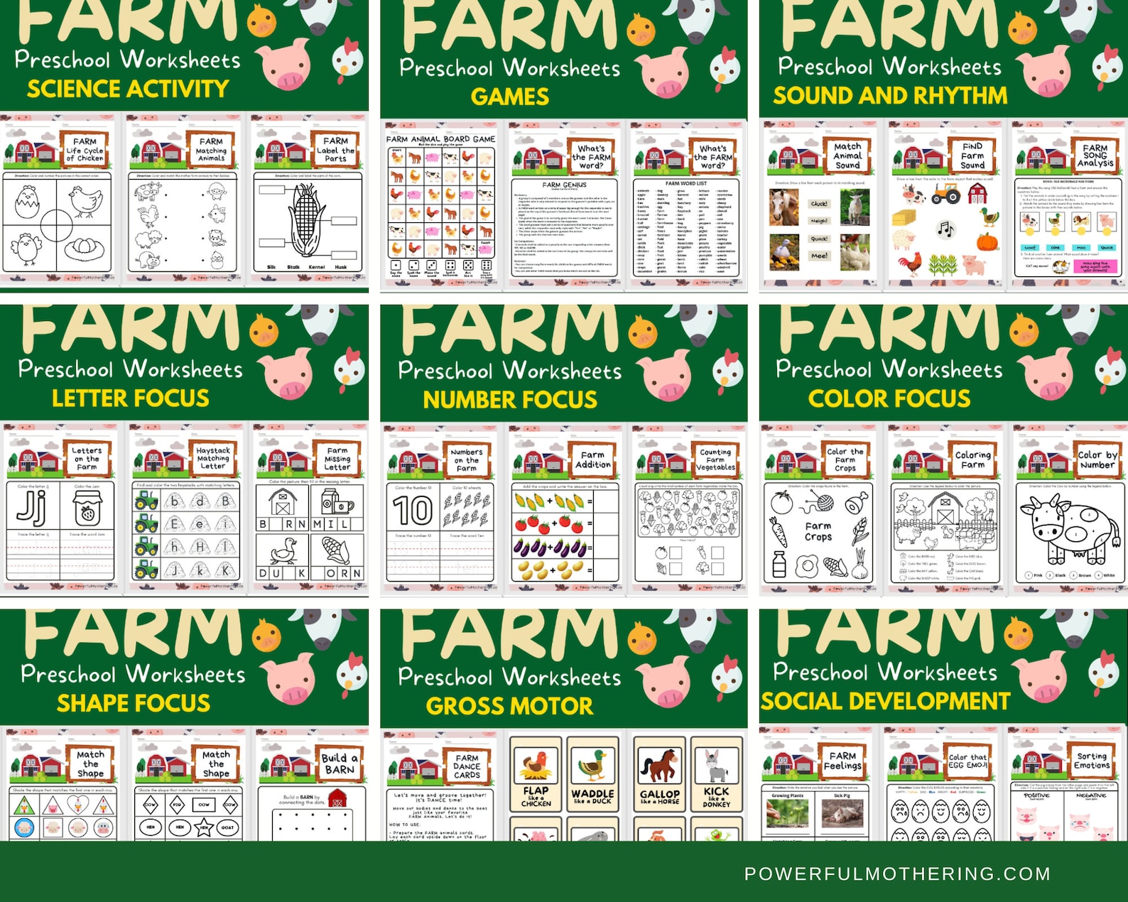 Preschool Worksheets Curriculum Bundle Lesson Plans for Homeschooling ...