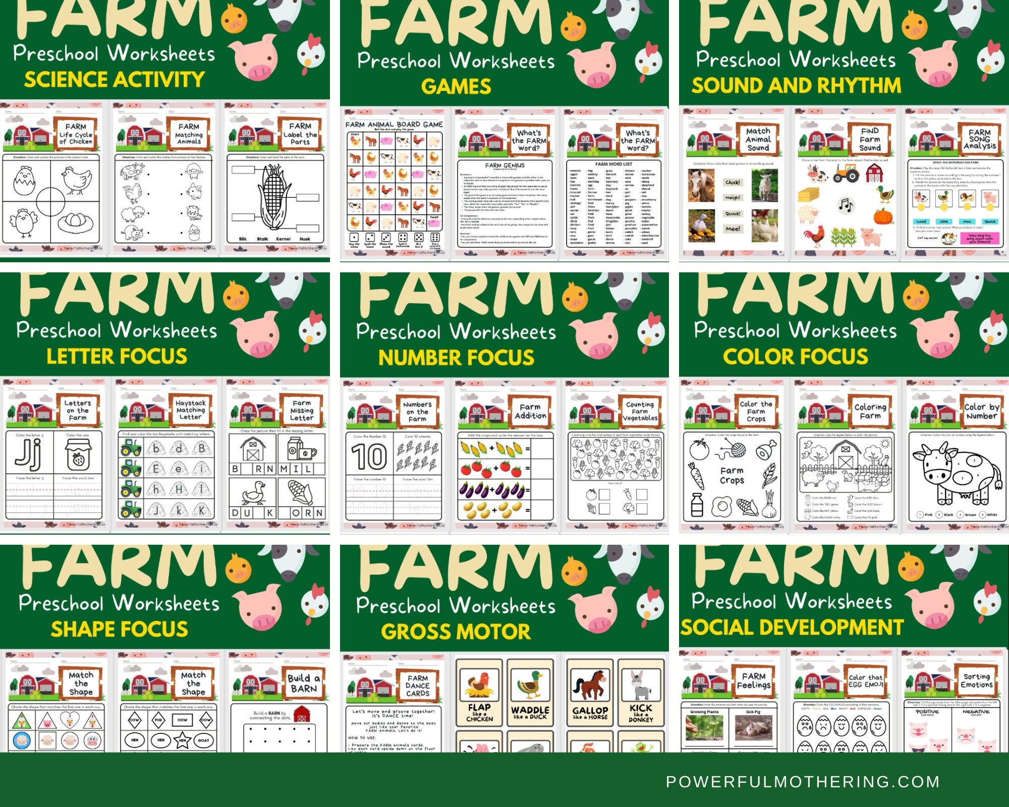 Preschool Worksheets Curriculum Bundle Lesson Plans for Homeschooling ...