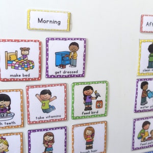 Visual Chore & Routine Cards for Kids | Chore Cards for Toddlers ...