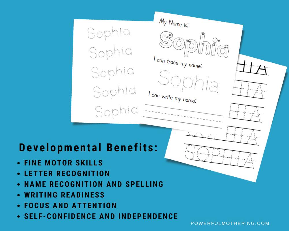 Custom Name Tracing Worksheets Preschool Handwriting Sheets Name ...