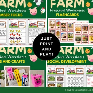 Preschool Worksheets Curriculum Bundle Lesson Plans for Homeschooling ...