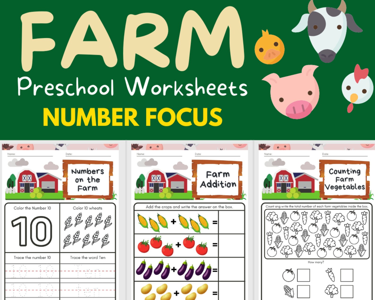Preschool Worksheets Curriculum Bundle Lesson Plans for Homeschooling ...