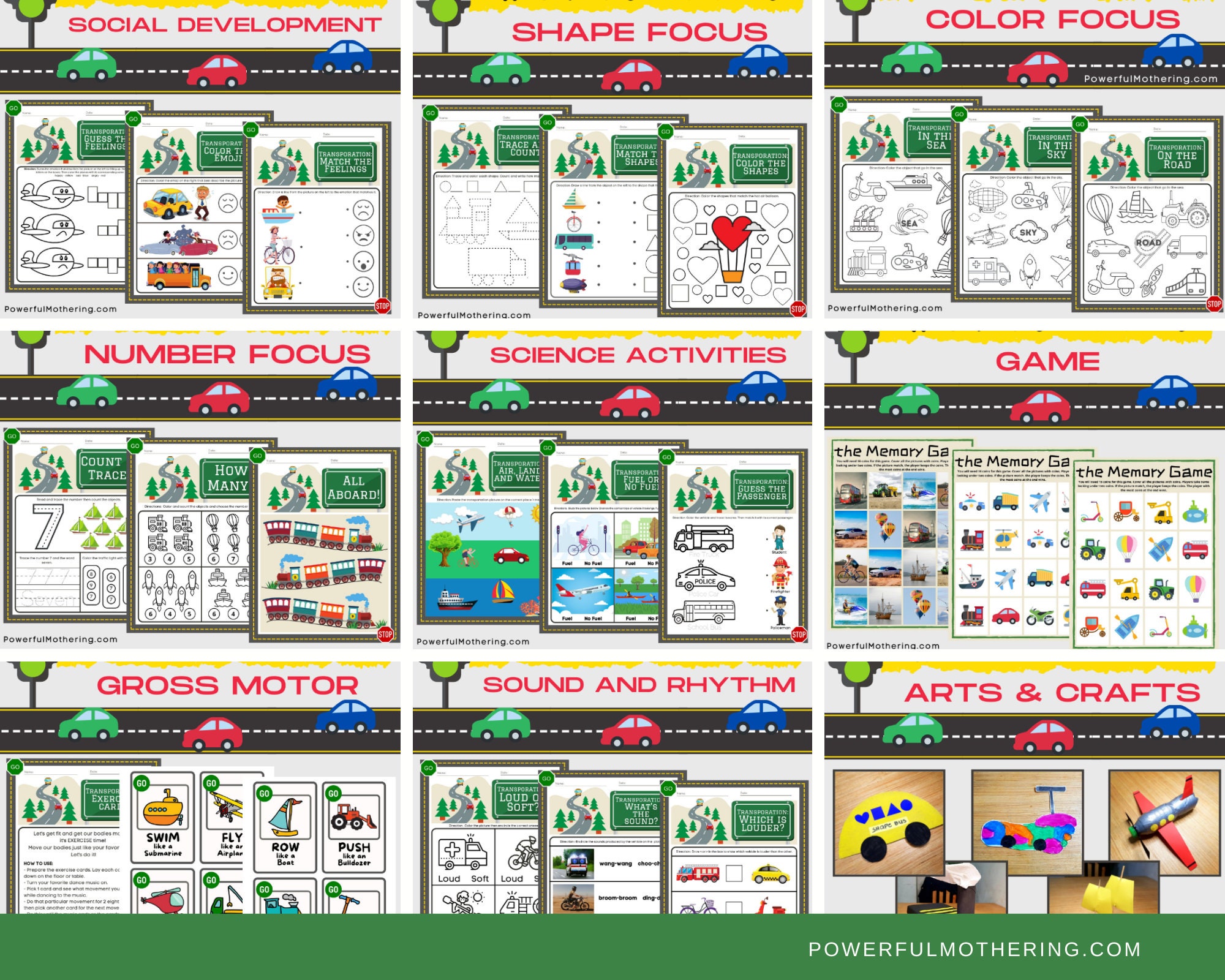 Preschool Curriculum Lesson Plan Transportation Theme Teacher Resources ...