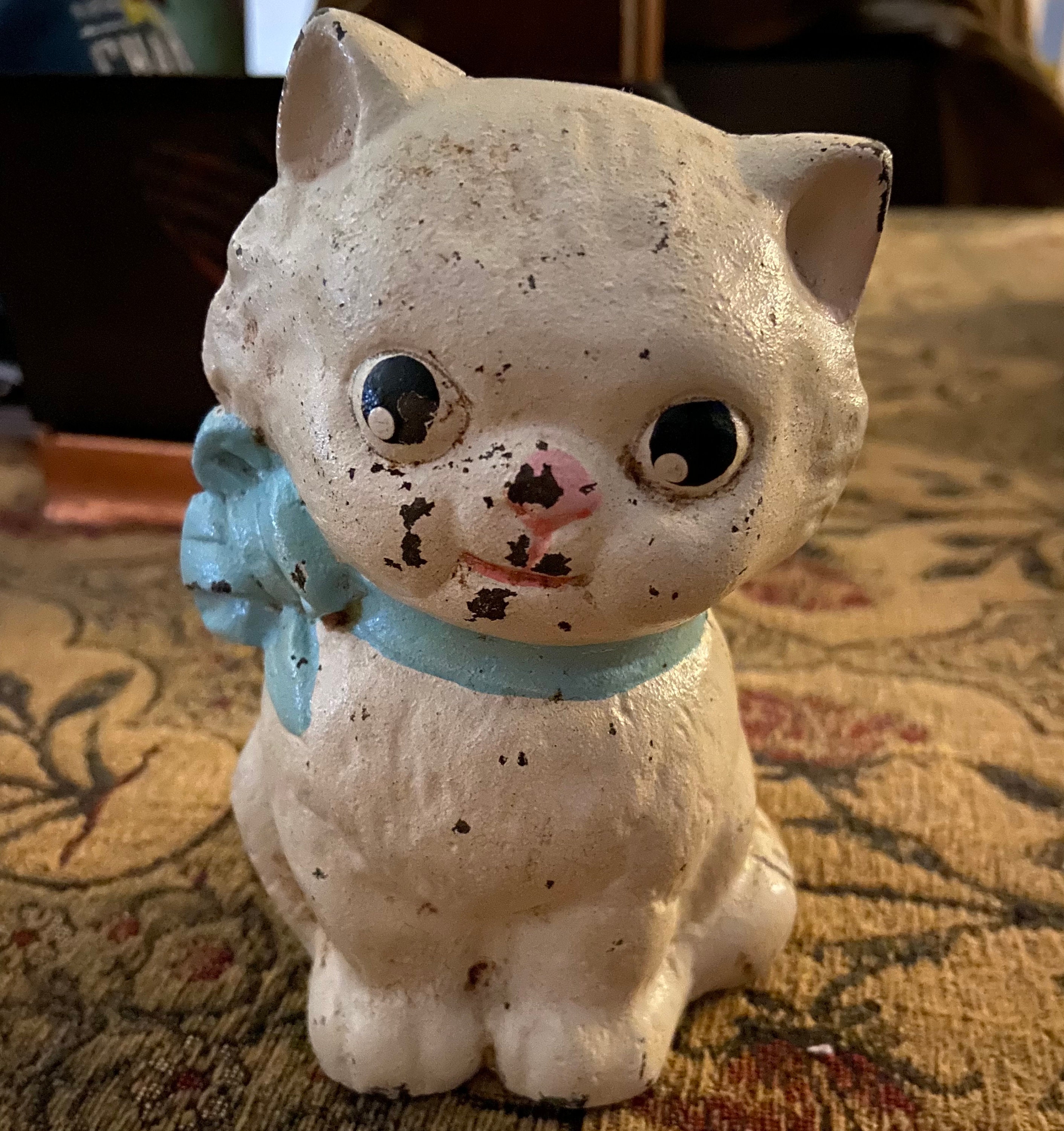 Hubley Cast Iron Cat Bank - Etsy