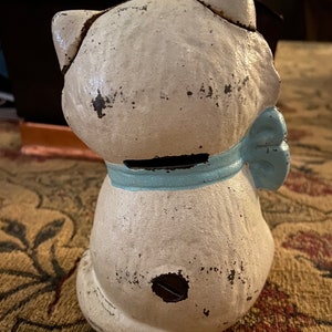 Hubley Cast Iron Cat Bank - Etsy