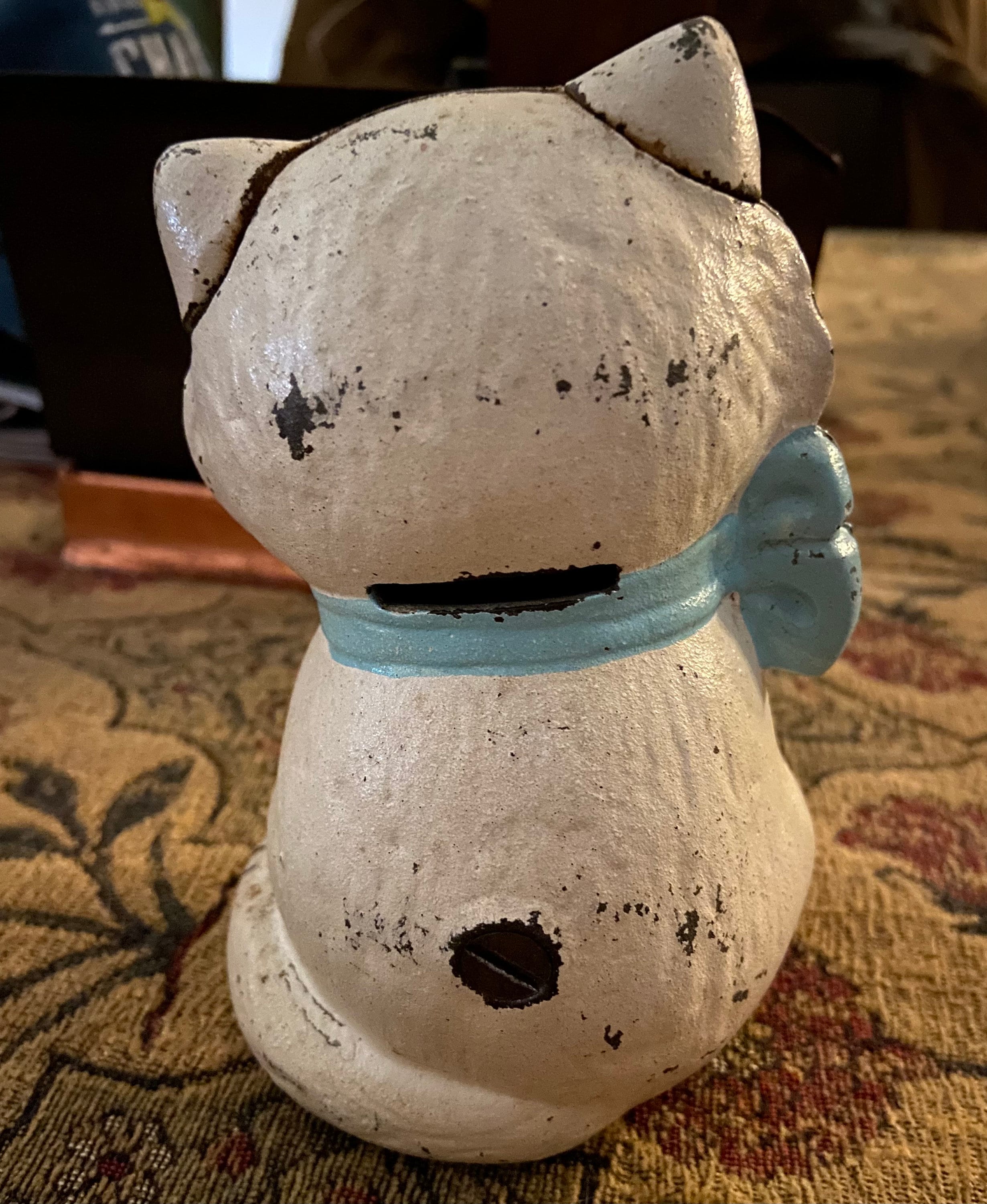 Hubley Cast Iron Cat Bank - Etsy