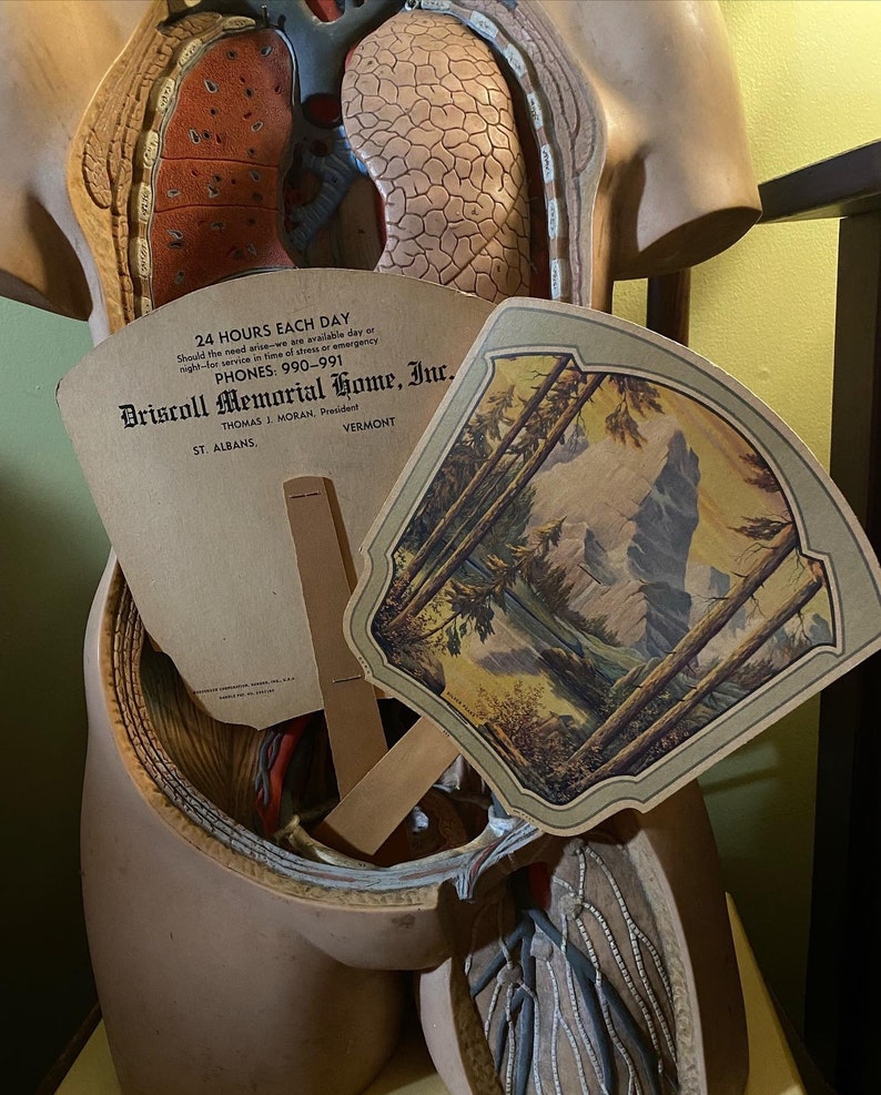 Funeral Fan 1950s - Etsy