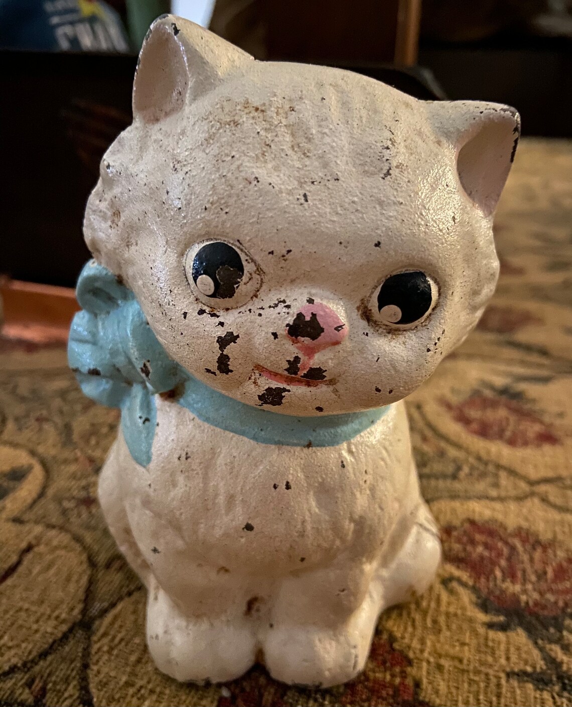 Hubley Cast Iron Cat Bank - Etsy