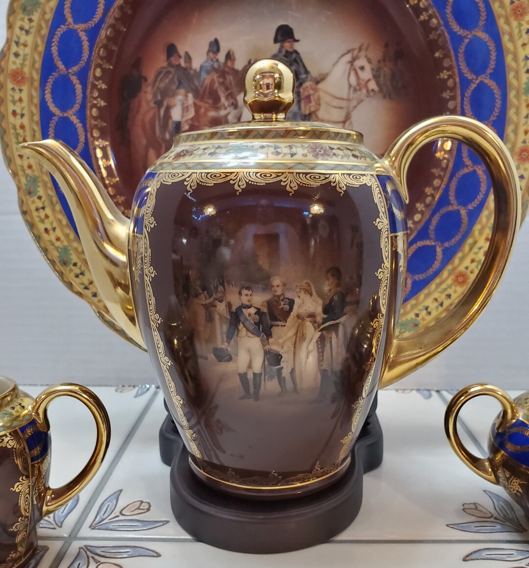 Eschenbach Barvaria Napoleon's Battles Tea Set Yes, That is Real Gold ...