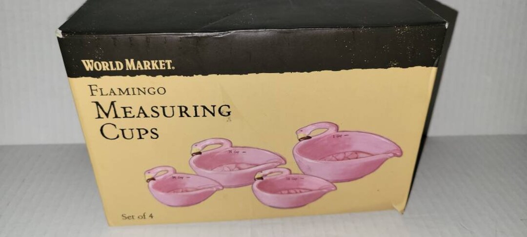 World Market Flamingo Measuring Cups - Etsy