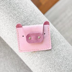 Handmade Pig Leather Coin Purse, Card Holder - USA Made - Etsy