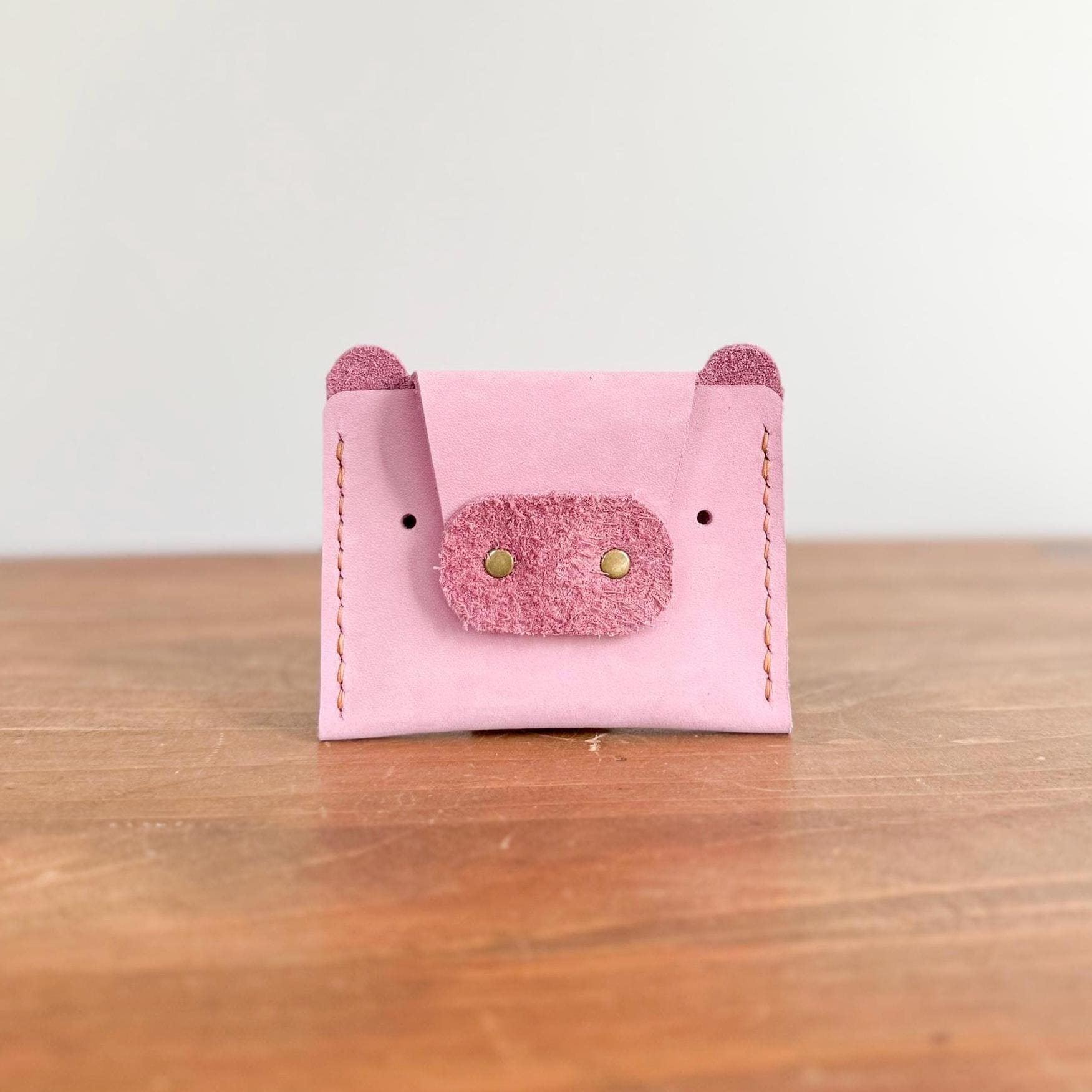 Handmade Pig Leather Coin Purse, Card Holder - USA Made - Etsy