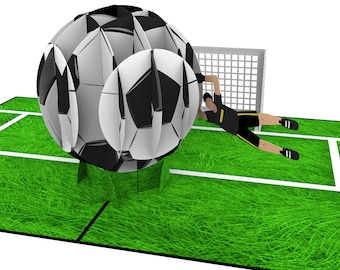 Football Pop up Greeting Card - Etsy