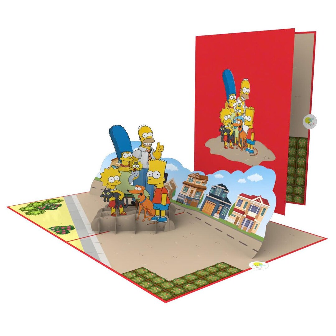 The Simpsons Gift Pop up Card 15x20 Sm (the Simpsons Family Gift Card ...