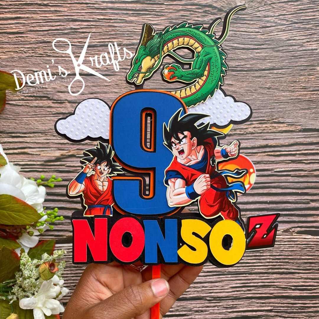 Dragon ball z Goku birthday cake topper - Etsy Portugal