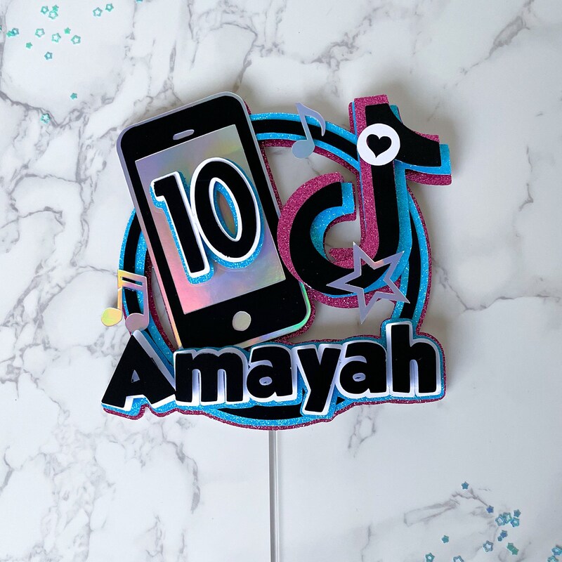 Tik Tok Cake Topper - Etsy