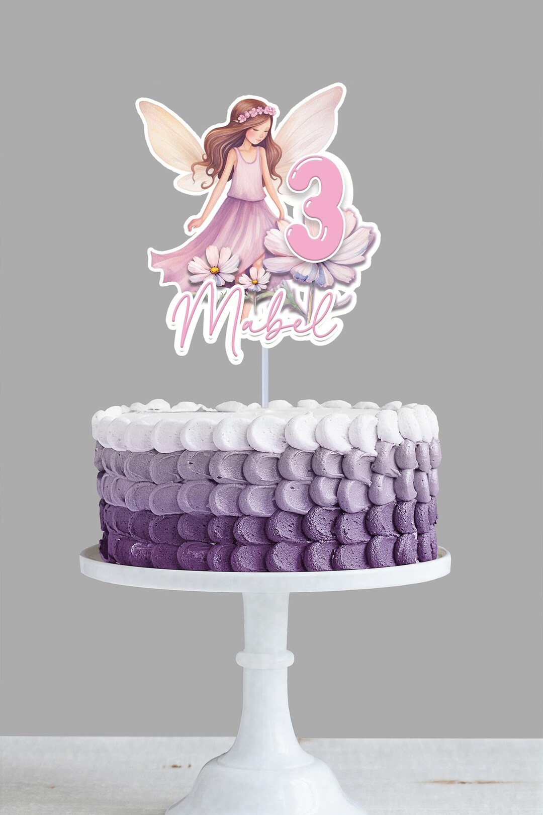 Fairy Cake Topper and Cupcake Toppers, Brown Skin Girl Fairy Cake ...