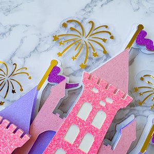 Princess Castle Birthday Cake Topper: Custom Name & Age - Etsy
