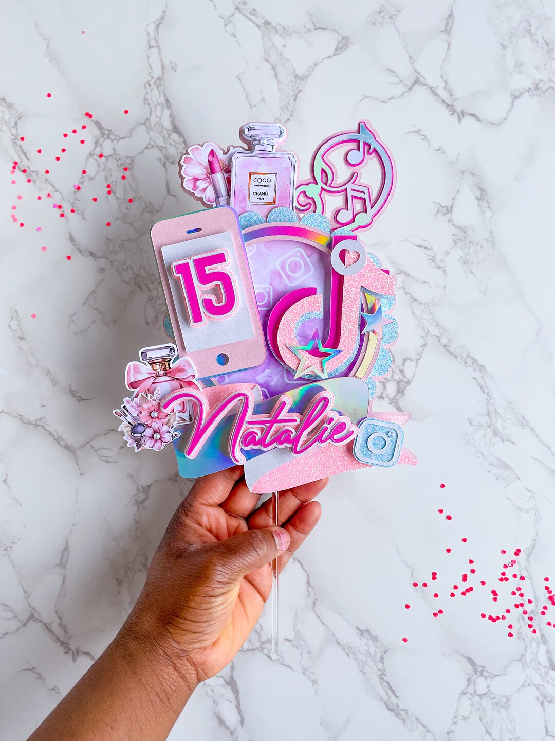 Social Media Birthday Cake Topper, Influencer Cake Topper - Etsy