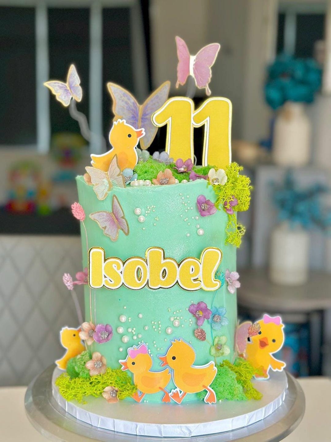 Ducks Birthday Cake Topper Charm Set, Five Little Ducks Cake Topper - Etsy