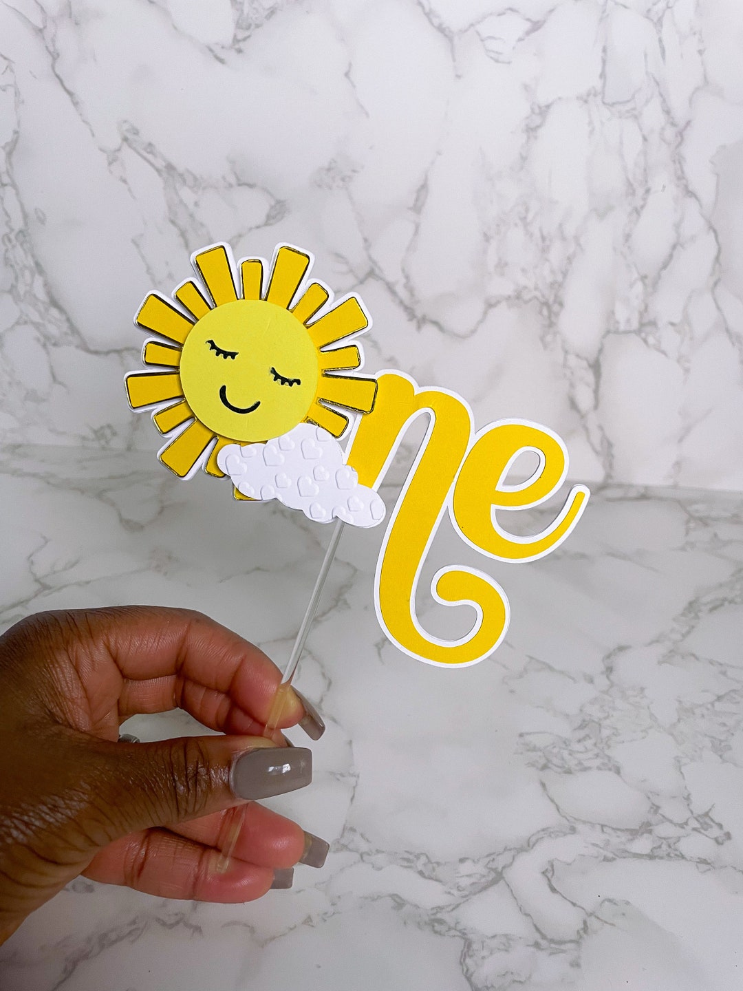 Sunshine First Birthday Cake Topper for Smash Cakes, Sunshine One ...