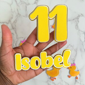 Ducks Birthday Cake Topper Charm Set, Five Little Ducks Cake Topper - Etsy