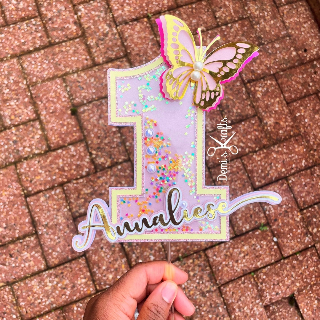 Butterfly Number Cake Topper, Butterfly Birthday Cake Topper - Etsy