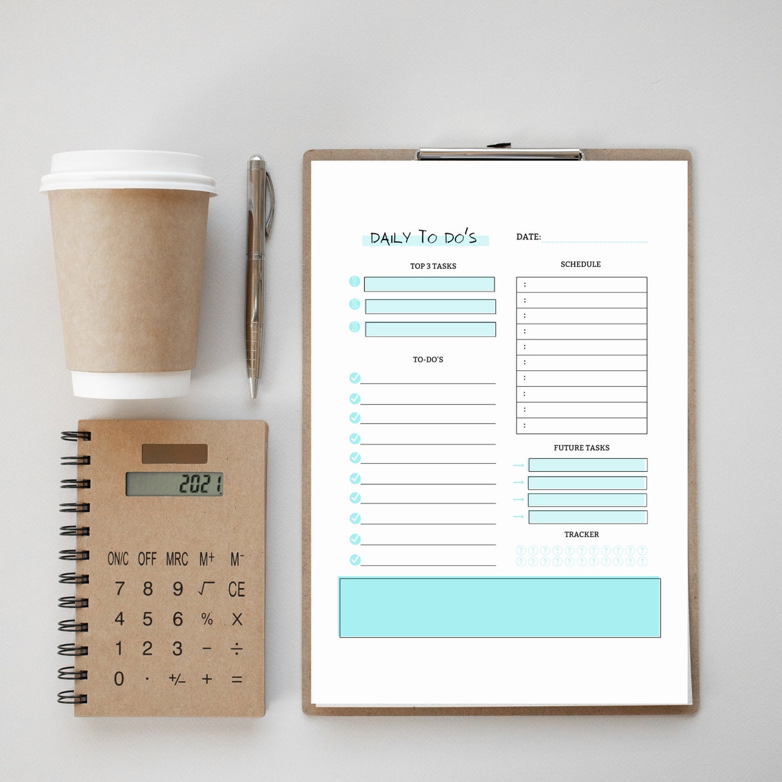 Digital To-do List | Printable To-do List Planner | Daily Task Tracker ...