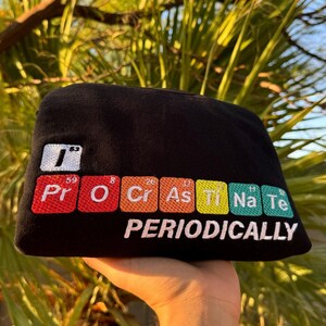 Periodic Table Embroidered Sweaters, Procrastination School University ...