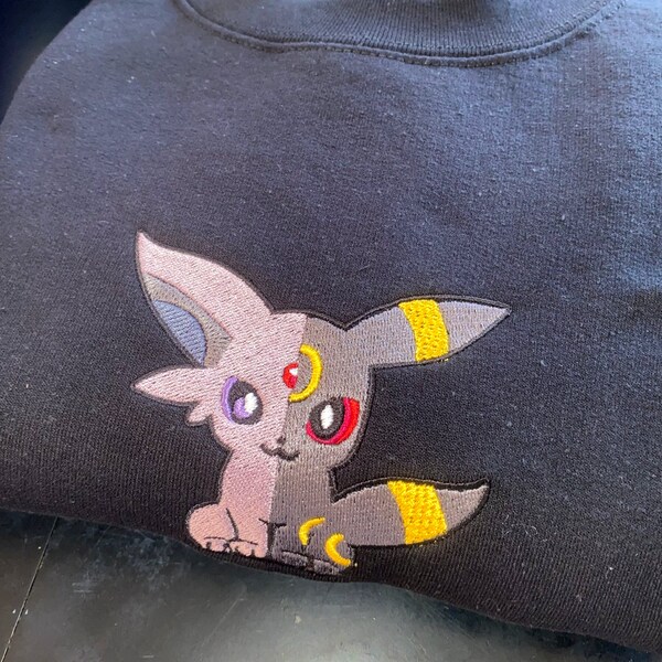 Embroidered Eevee Sweatshirt - Etsy