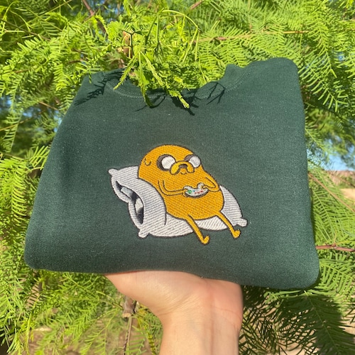 Adventure Time Embroidered Sweater Personal Cartoon Gift - Etsy