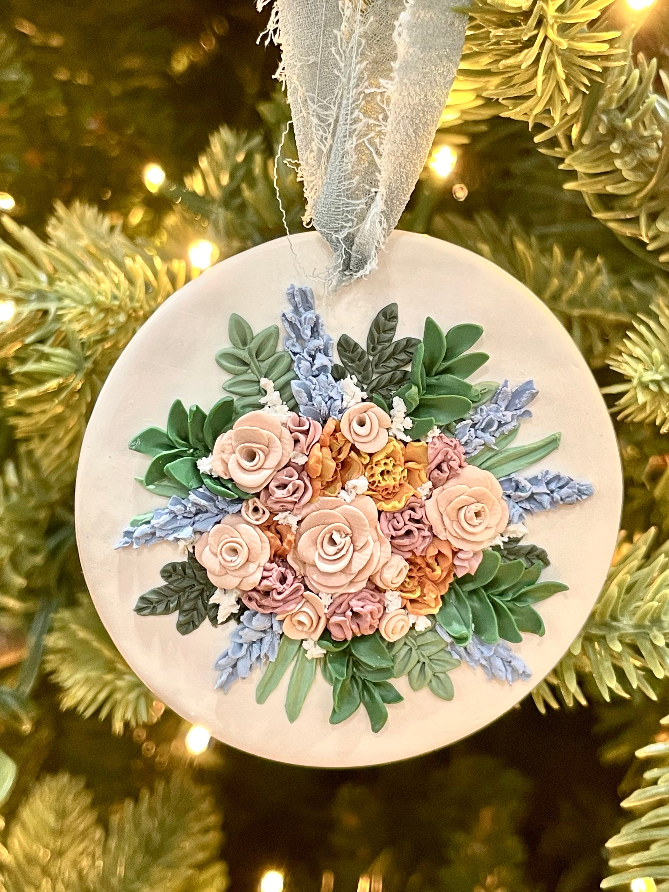 CUSTOM Birth Flower Bouquet Ornament - Etsy