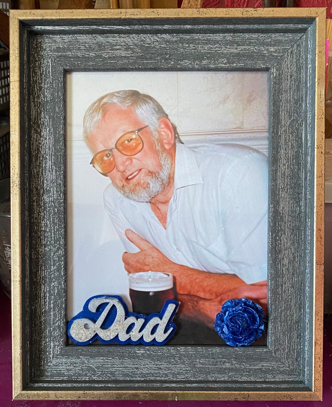 Memorial Frames With Ashes - Etsy UK