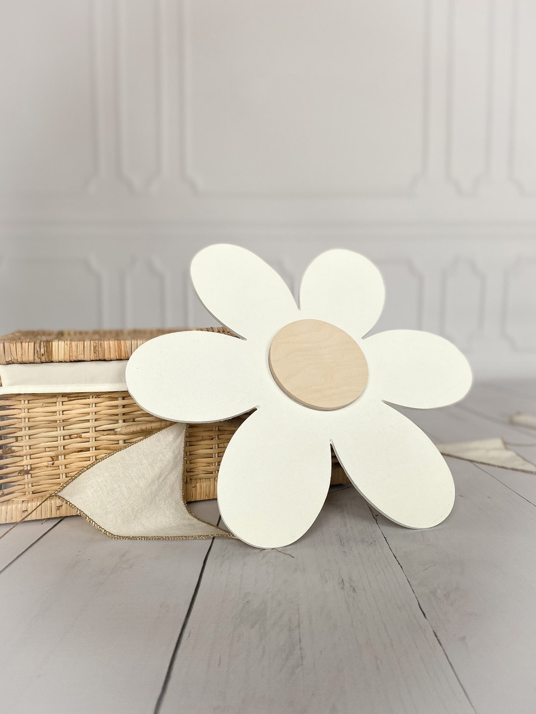Daisy Night Light Lamp, Daisy, Flower Lamp, Wooden Daisy, LED Night ...