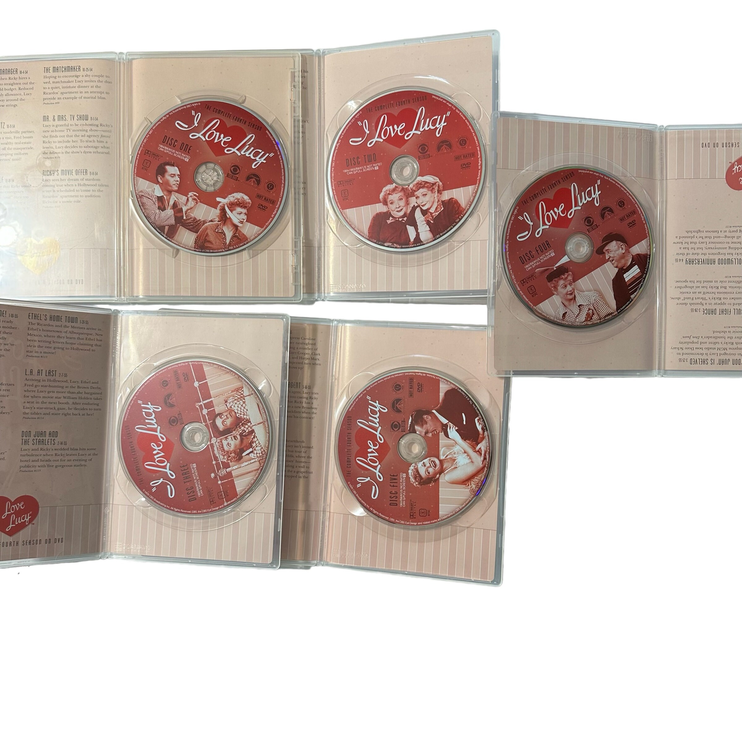 I Love Lucy DVD Set 5 Dics Set All Original Season 4 Episodes - Etsy
