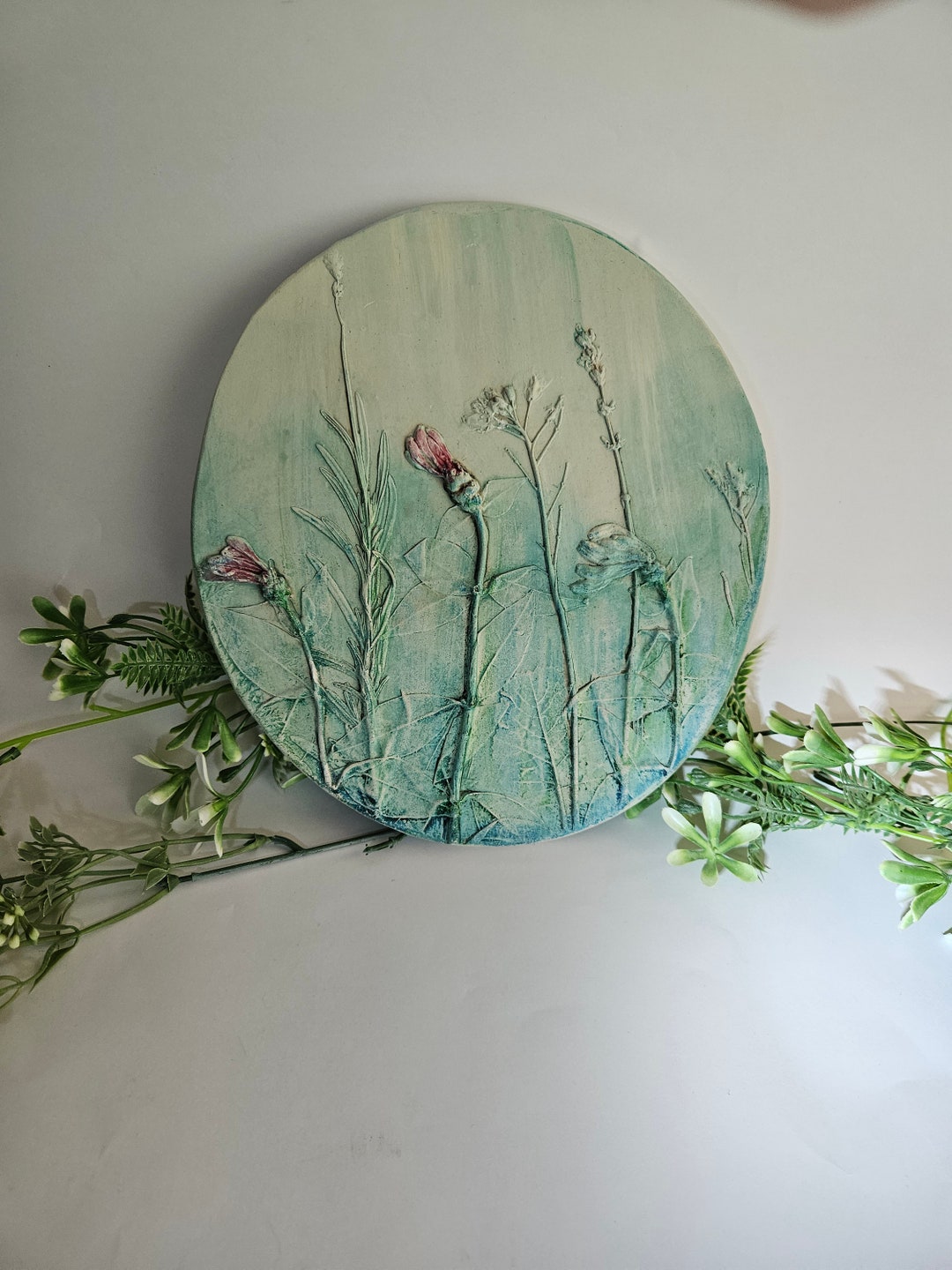 Gypsum Wall Art for Decor. Sculptural Flowers Perfect Choice for Your ...