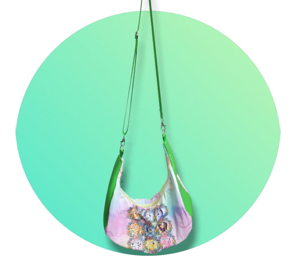 Blue Dog Crescent Purse - Etsy