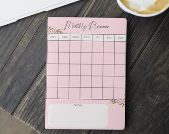 Pink Girly Monthly Planner, Printable Use Planner - Etsy