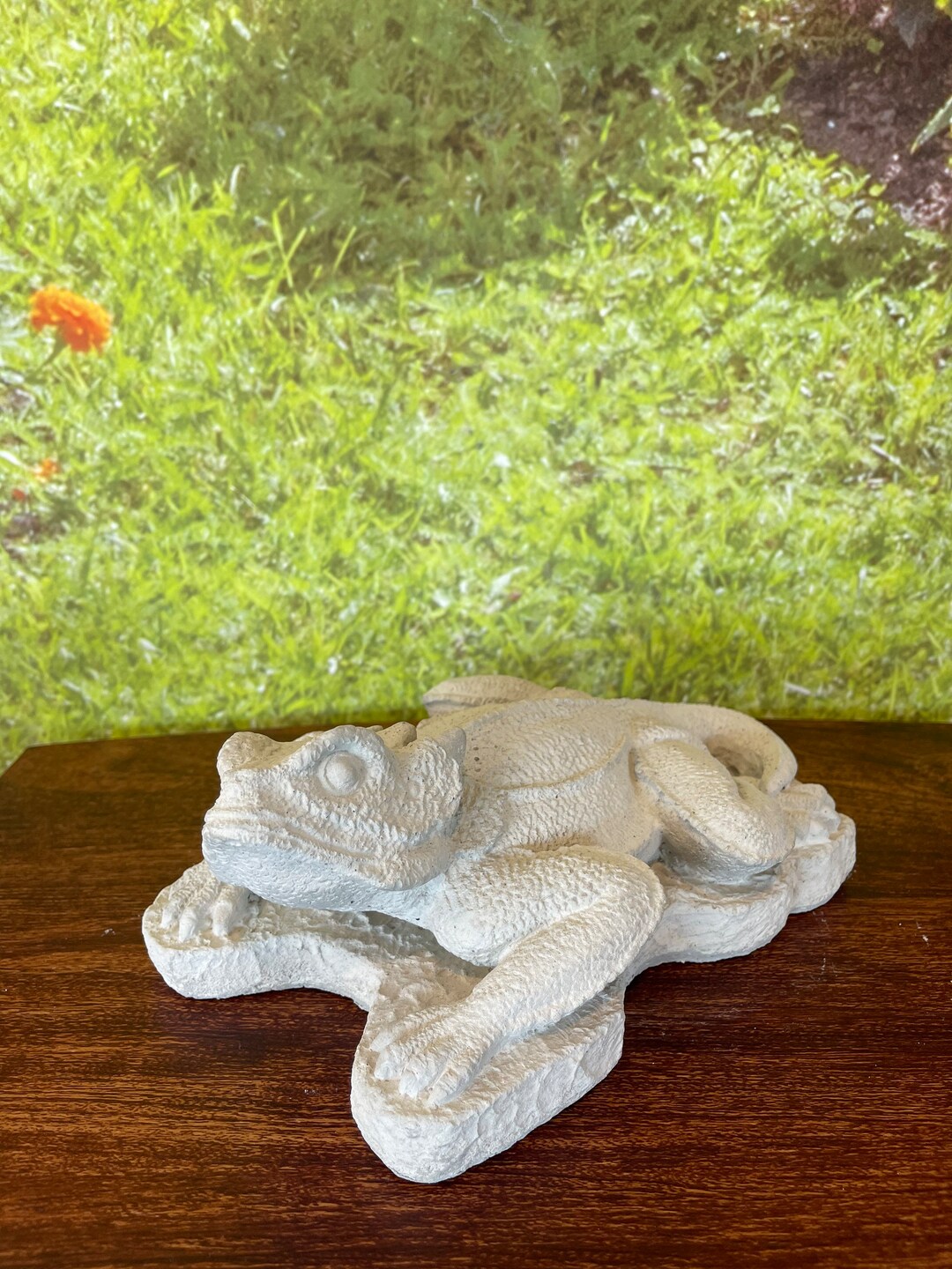 Concrete Lizard Statue - Sterling Statuary | Handmade Brand New Solid ...