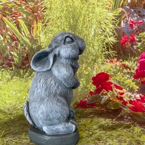 Standing Bunny Statue - Sterling Statuary | Handmade Brand New Solid ...