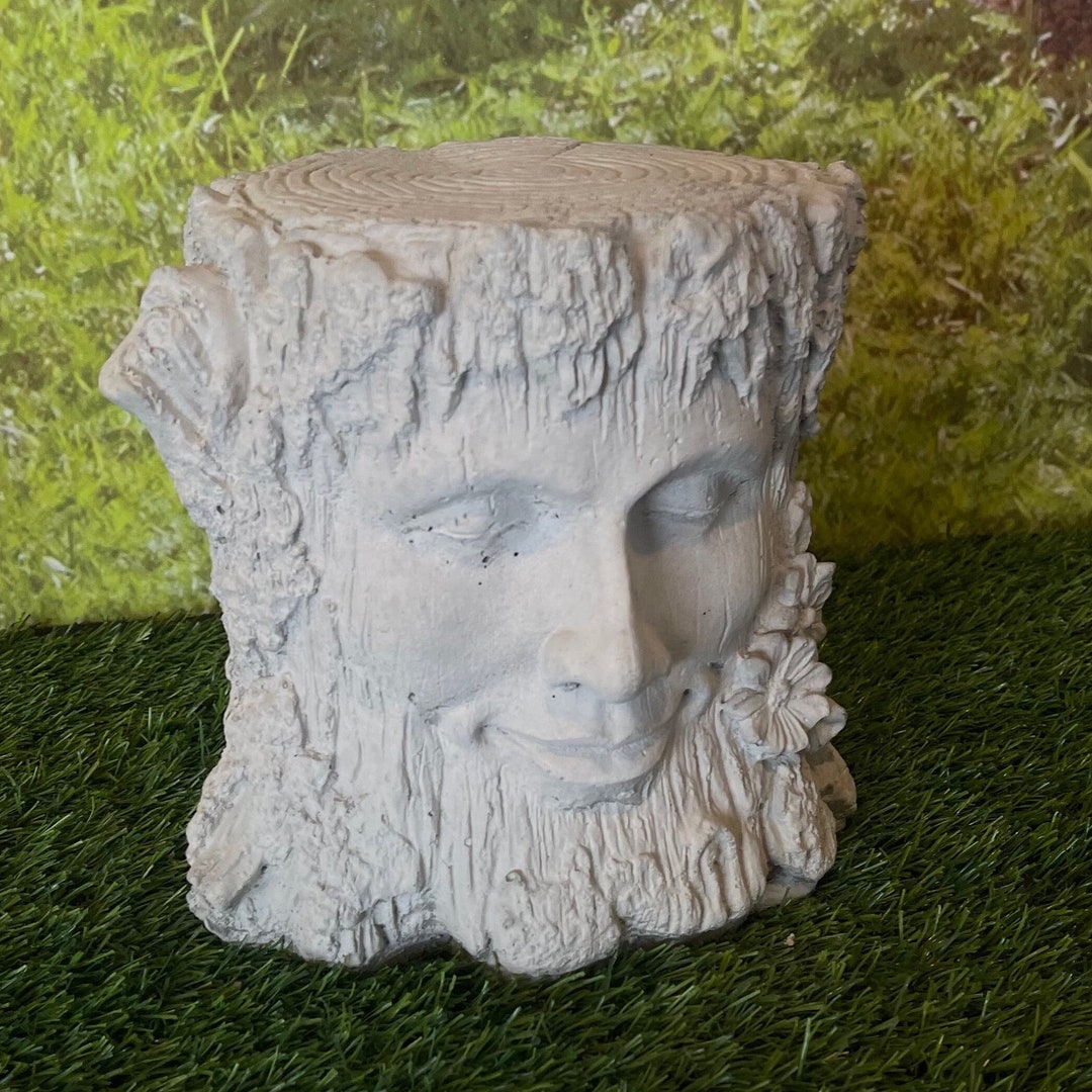 Smiling Tree Stump - Sterling Statuary | Handmade Brand New Solid ...