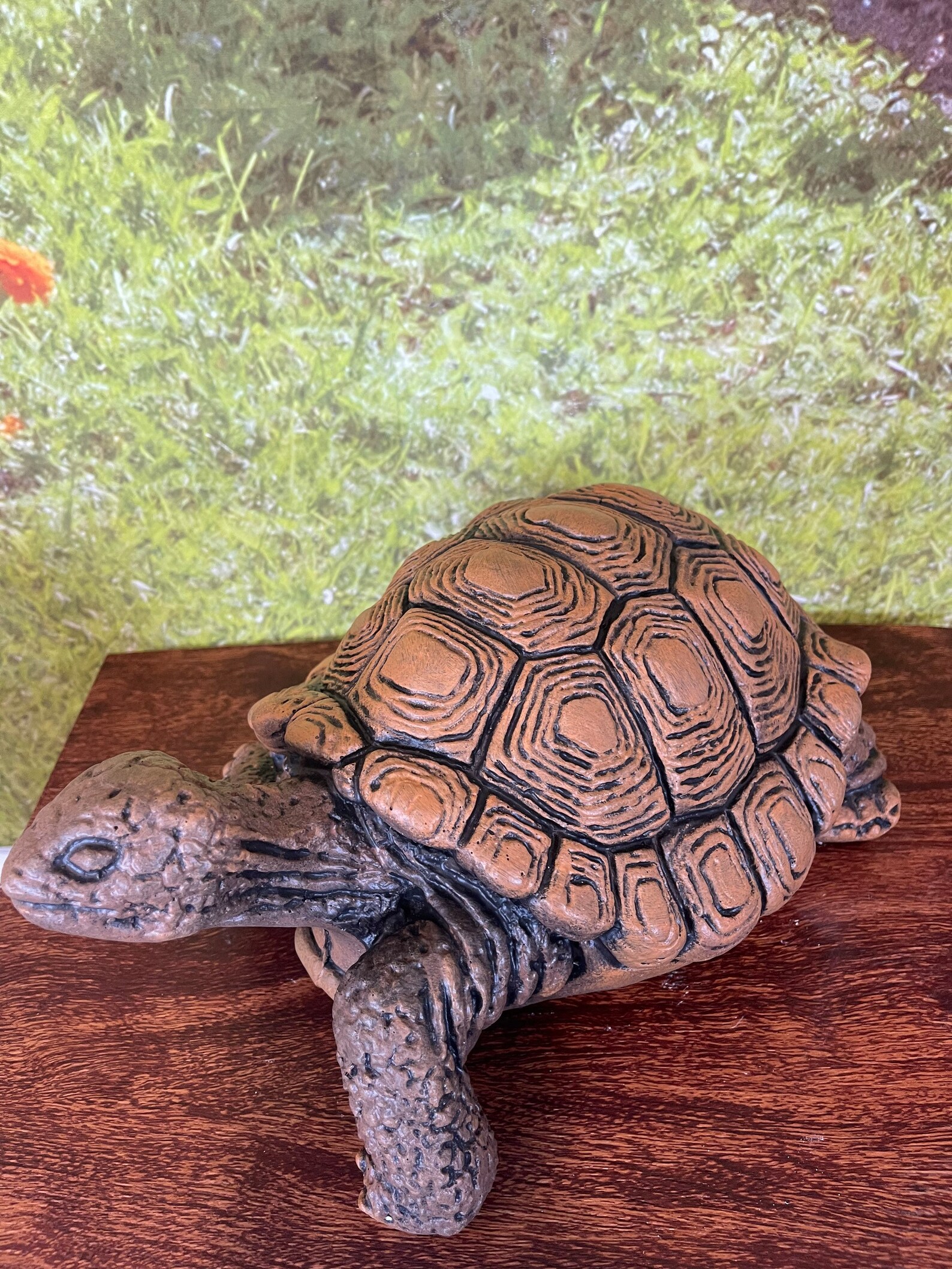 Brown Tortoise Statue Sterling Statuary Handmade Brand New Turtle Solid ...