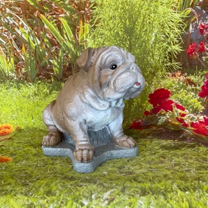 Bulldog Statue - Sterling Statuary | Handmade Solid Concrete Garden ...