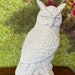 Large Owl Statue Sterling Statuary Handmade Solid Concrete Garden Decor ...