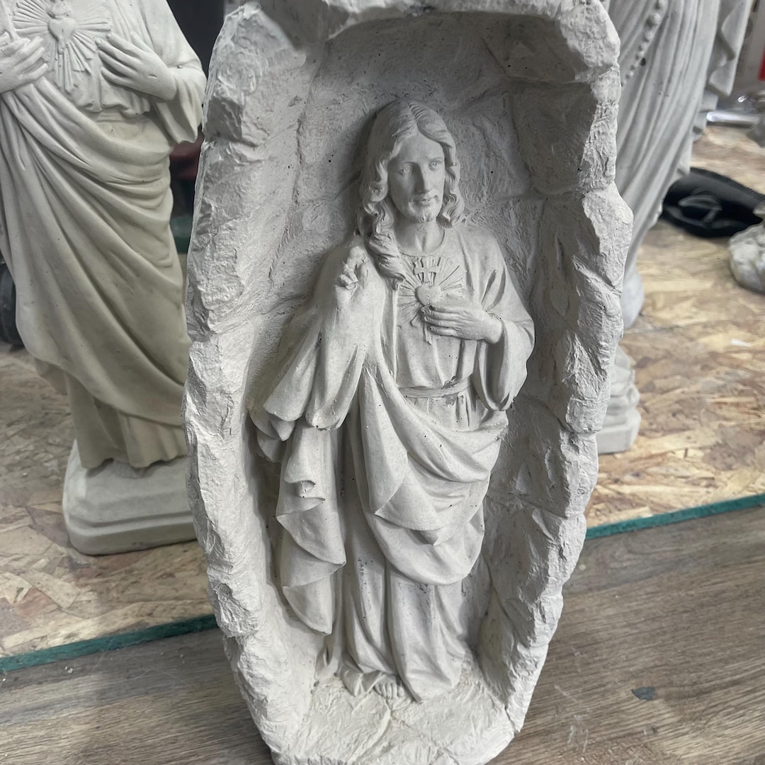 Jesus Grotto Statue - Sterling Statuary | Handmade Brand New Solid ...