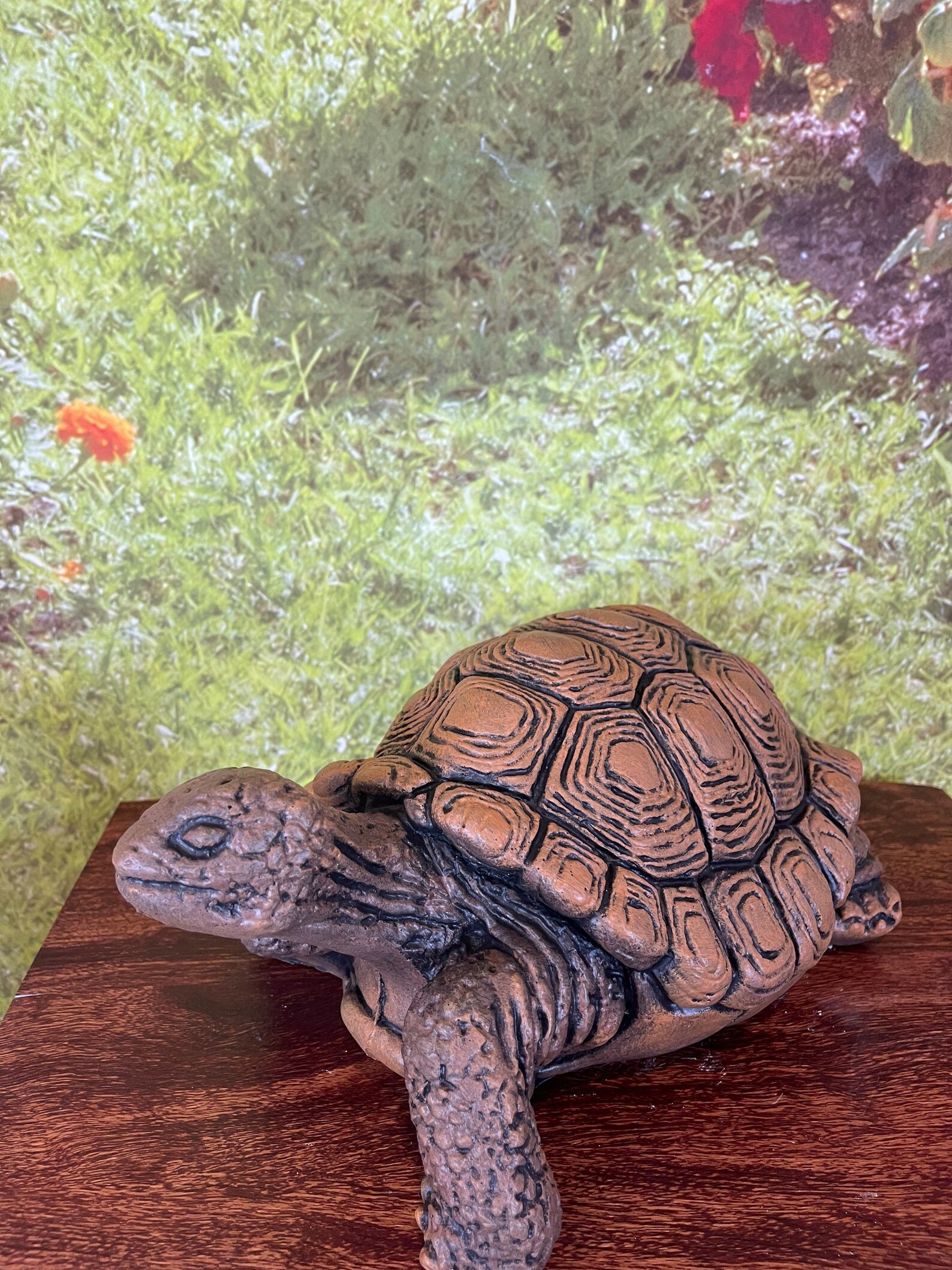 Brown Tortoise Statue Sterling Statuary Handmade Brand New Turtle Solid ...