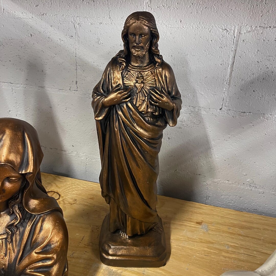 Tall Jesus Statue Bronze - Sterling Statuary | Handmade Brand New Solid ...