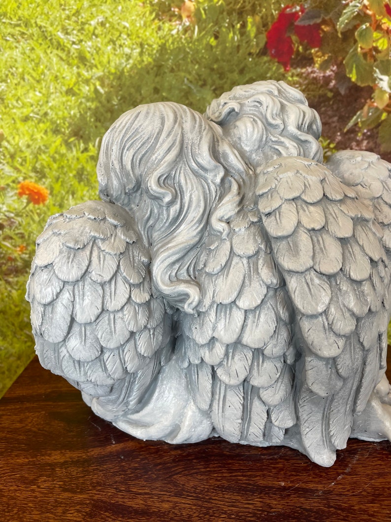 Kissing Angels Statue Sterling Statuary Handmade Solid - Etsy