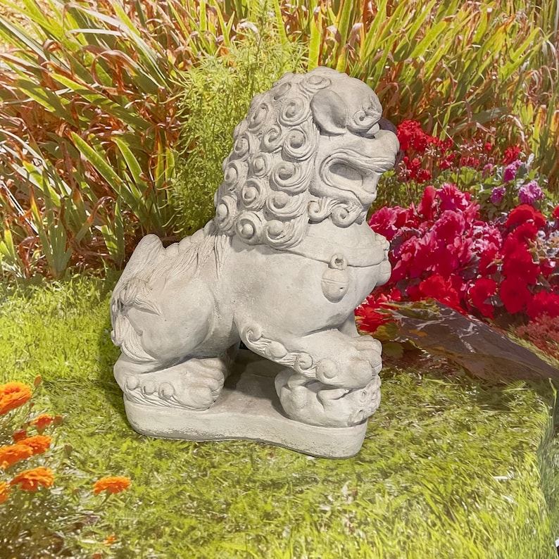 Foo Dog Female Sterling Statuary Handmade Brand New Solid - Etsy