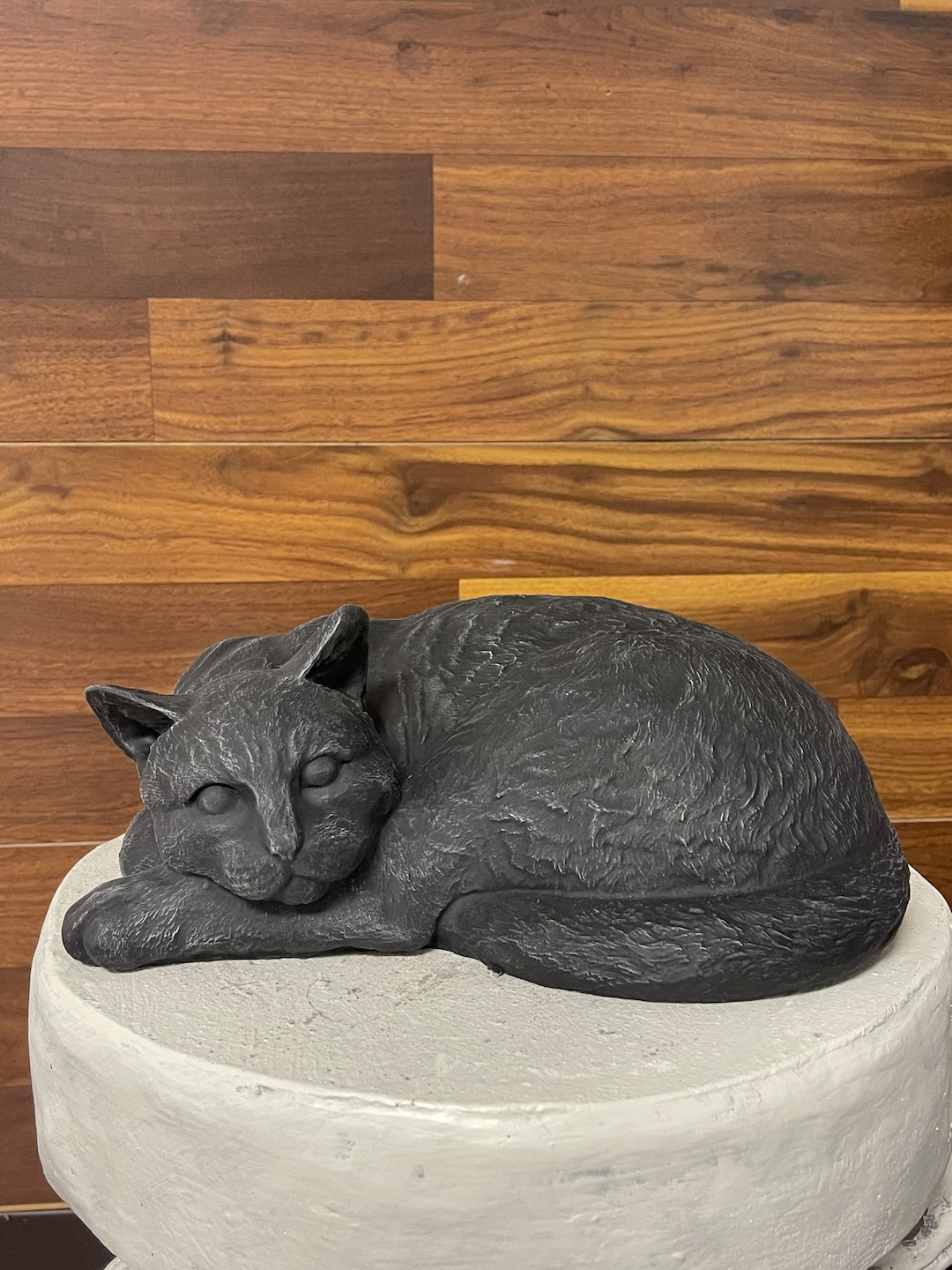 Sleeping Cat Statue - Sterling Statuary | Handmade Brand New Solid ...